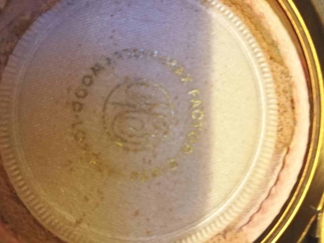 Vintage Collectable Rare Inscribed Max Factor Compact Powder Case ...