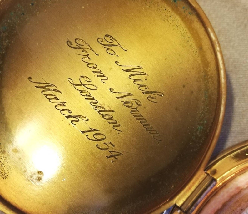 Vintage Collectable Rare Inscribed Max Factor Compact Powder Case ...