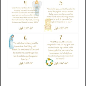 Print-at-home Advent Calendar Cards, Digital File for Printable ...