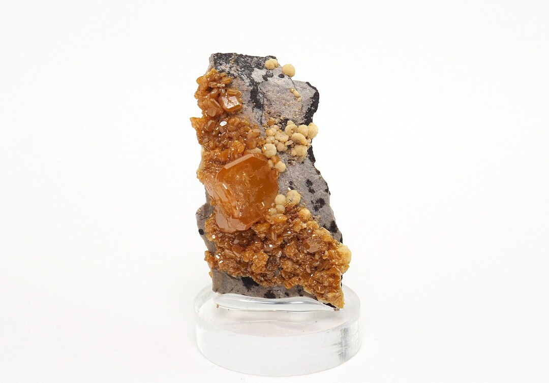 Wulfenite Crystal With Mimetite Natural Stone From La Morita Mine ...