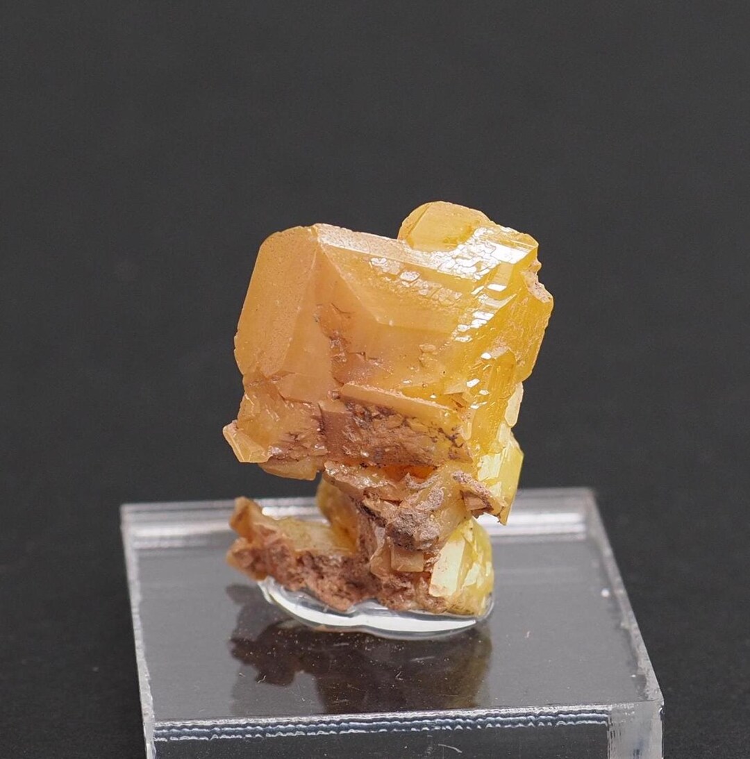 Wulfenite Crystal Blade Mineral Specimen From La Morita Mine, Mexico ...