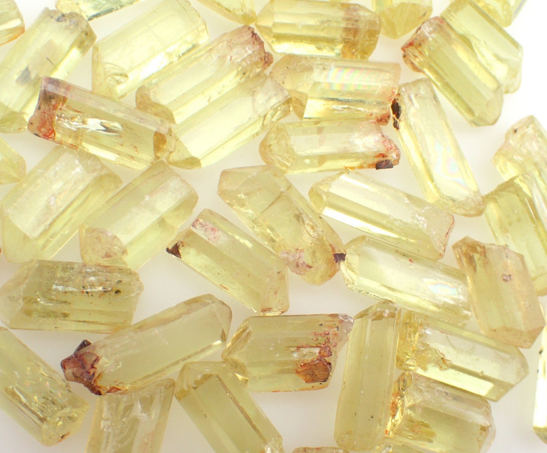 ONE Apatite Golden Yellow Natural Crystal Point Raw Gem Stone From ...