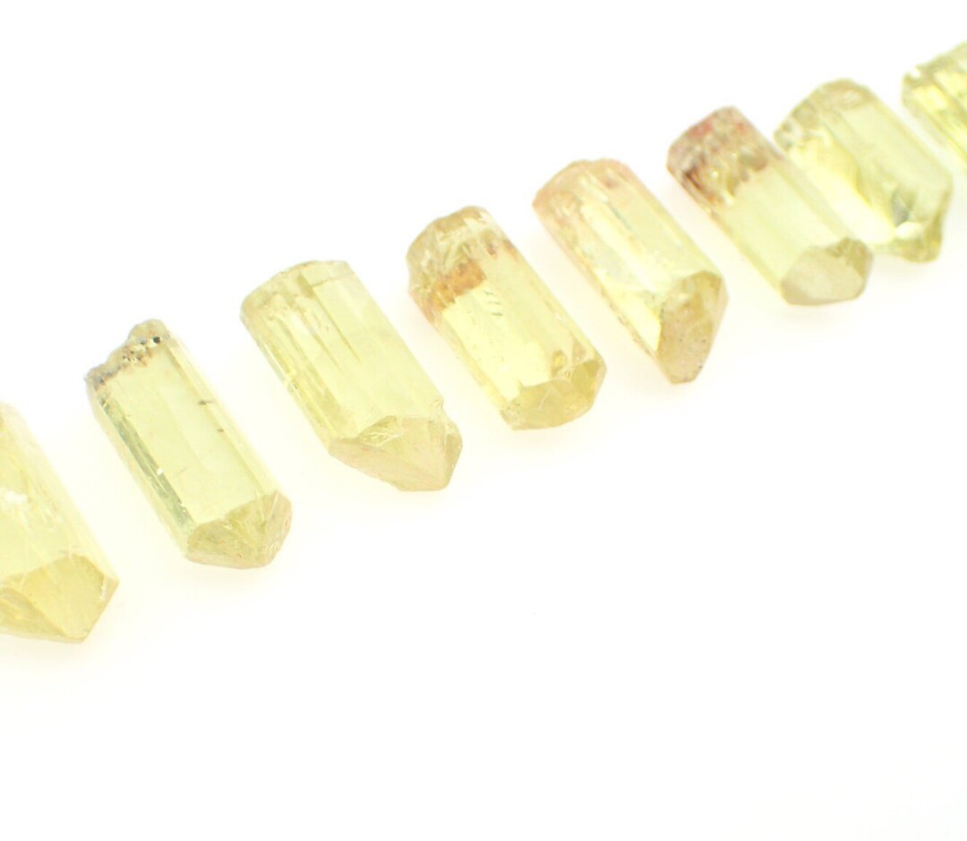 ONE Apatite Golden Yellow Natural Crystal Point Raw Gem Stone From ...