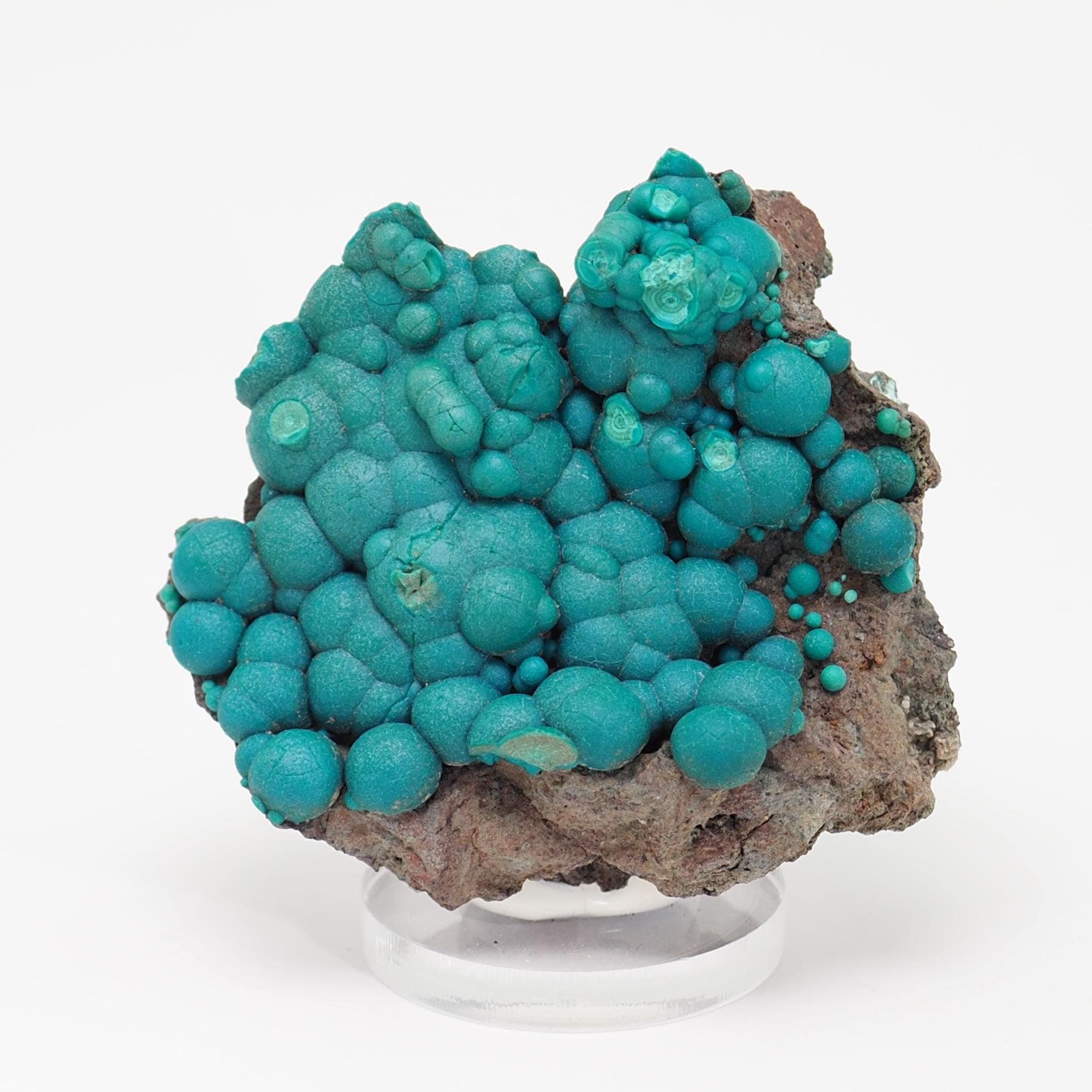 Chrysocolla Blue Crystals on Matrix Specimen From Planet Mine, Arizona ...