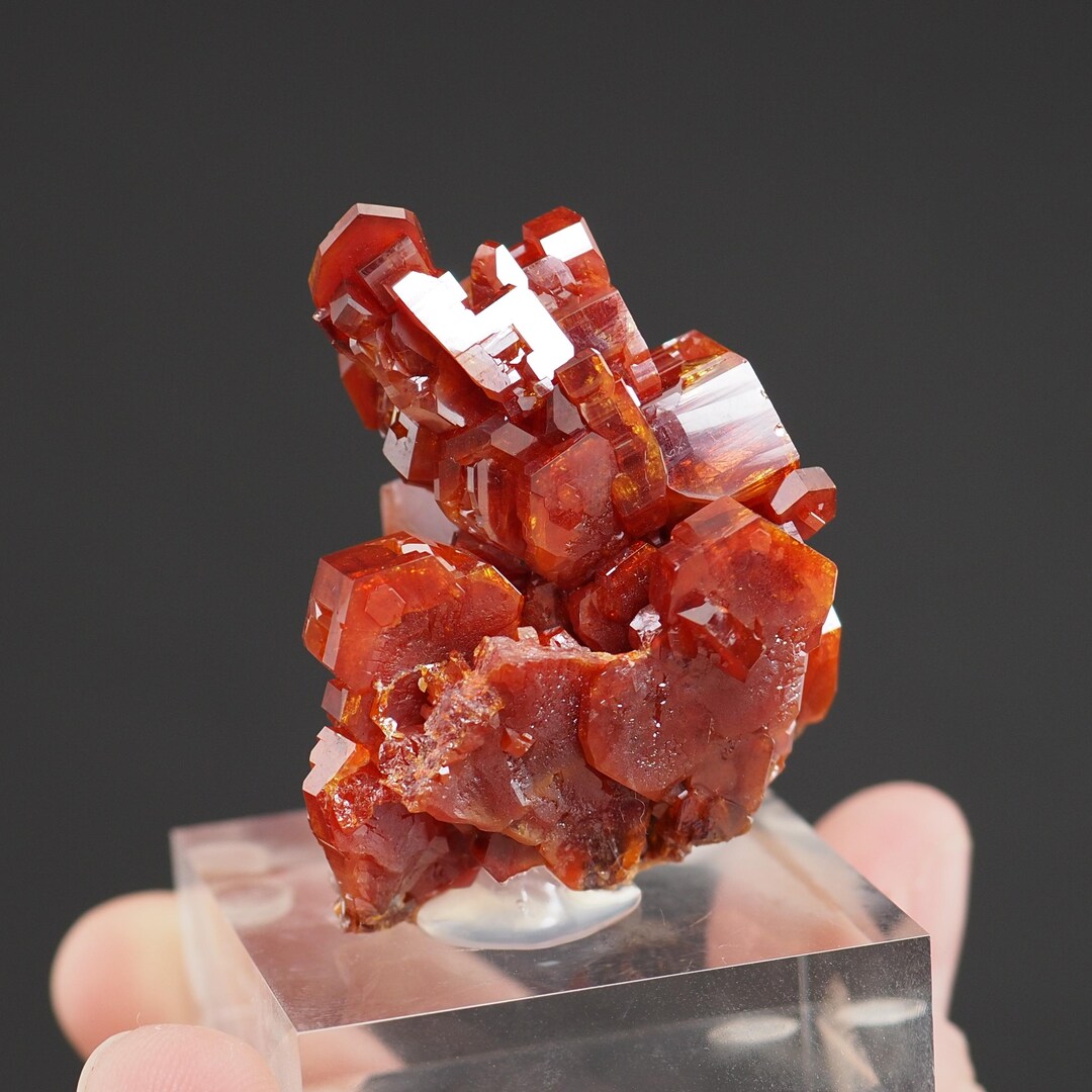 Vanadinite Crystal Mineral Specimen From Mibladen, Morocco Natural ...