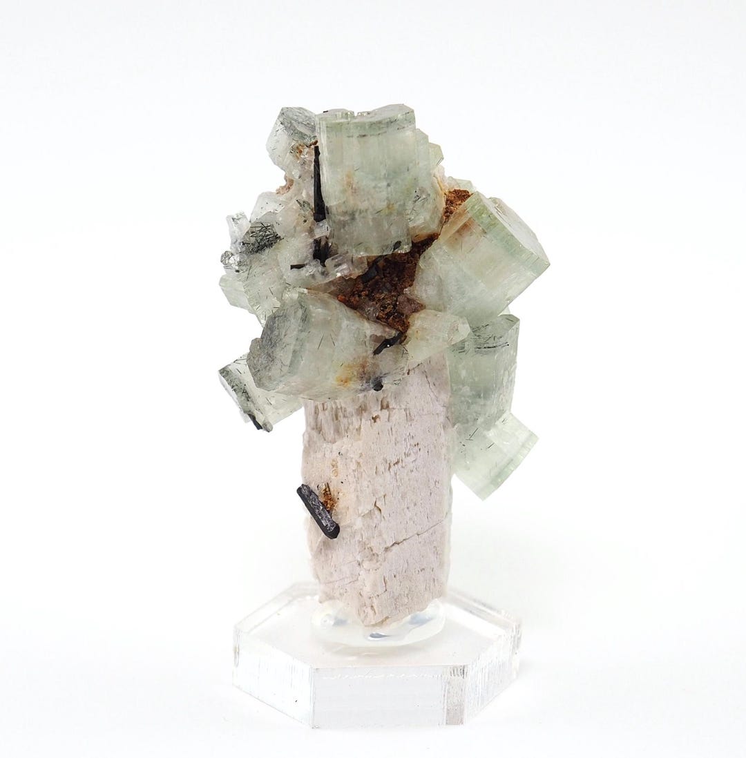 Beryl Crystals on Feldspar Natural Mineral Spcimen From Erongo Mtns ...