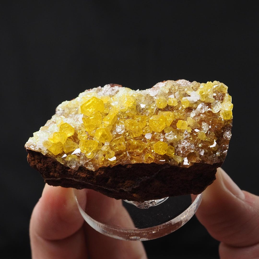Yellow Mimetite Crystals Mineral Specimen: Congo Natural Stone - Etsy