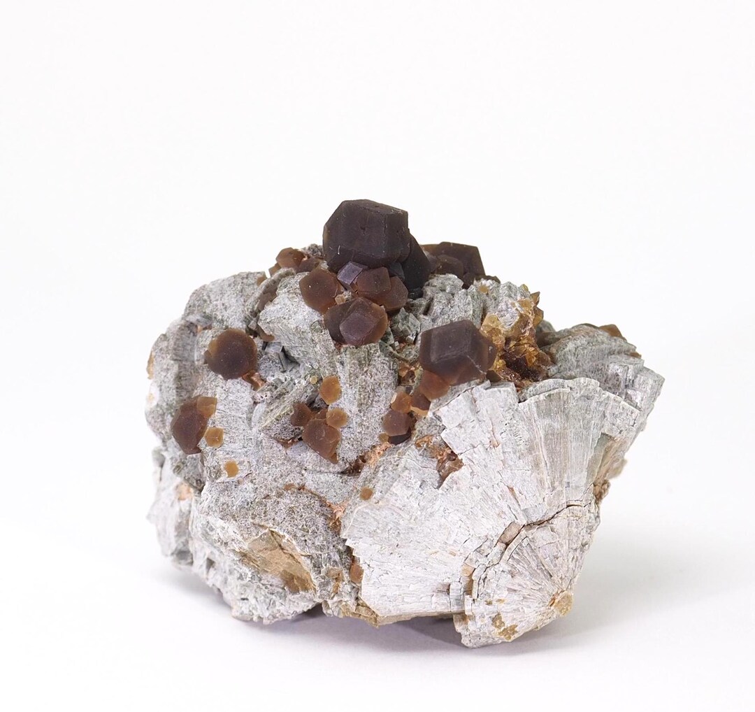 Andradite Garnet Crystls on Matrix Natural Stone Mineral Specimen From ...