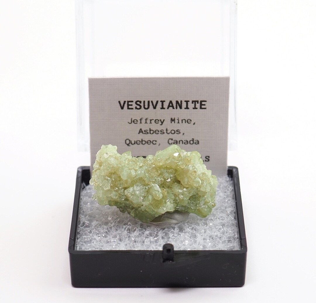 Vesuvianite Crystal Mineral Specimen From Jeffrey Mine, Quebec, Canada ...