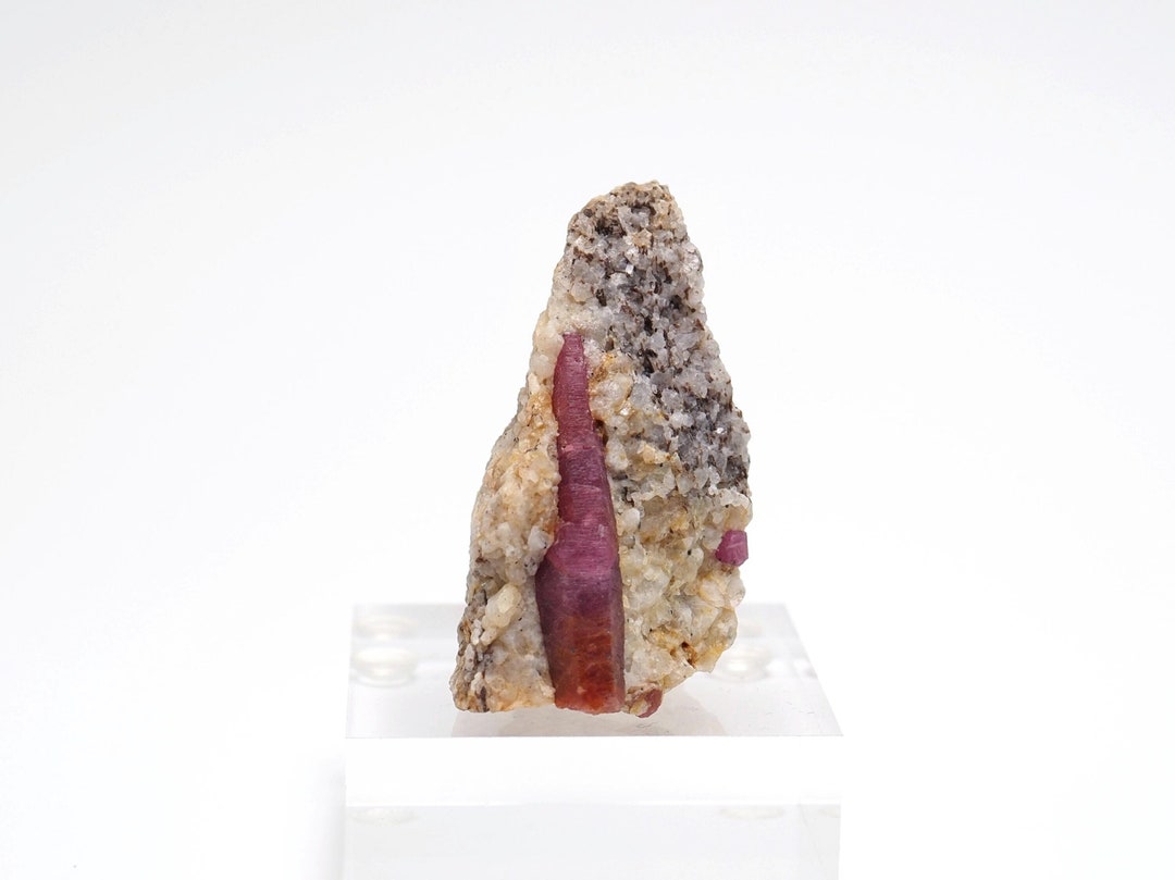 Ruby Crystals in Matrix Natural Mineral Specimen From Mahenge, Morogoro ...