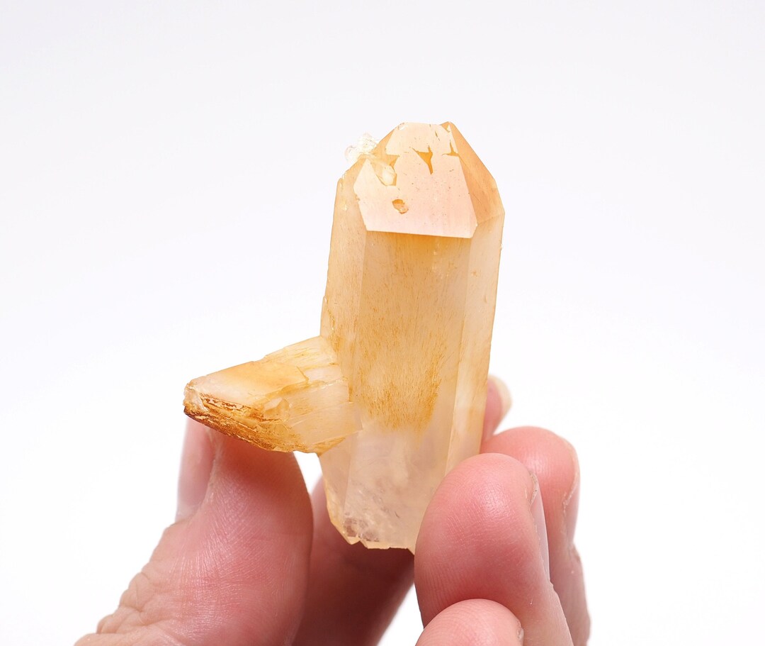 Halloysite Included Quartz "mango Quartz" Crystal Point Natural Stone ...