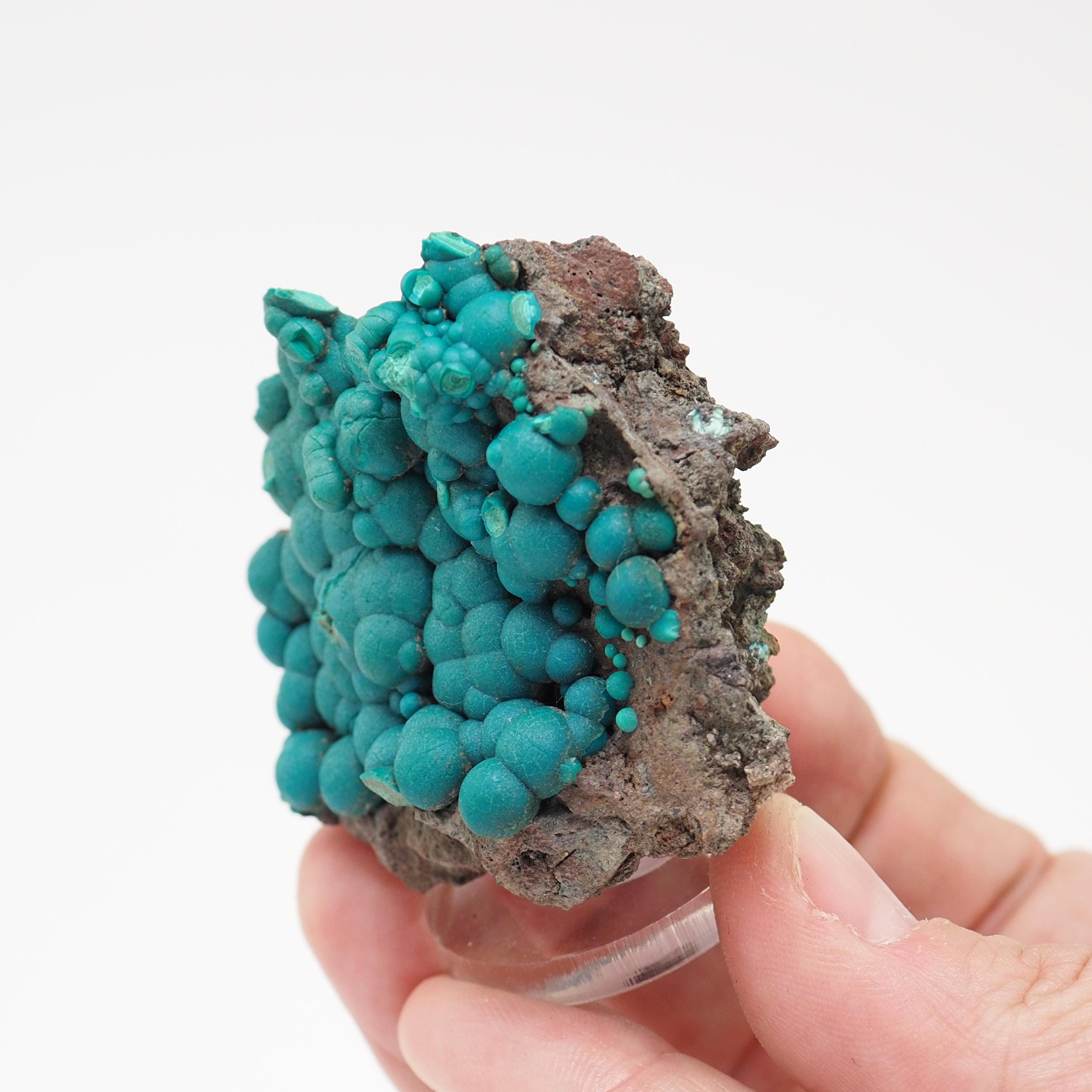Chrysocolla Blue Crystals on Matrix Specimen From Planet Mine, Arizona ...
