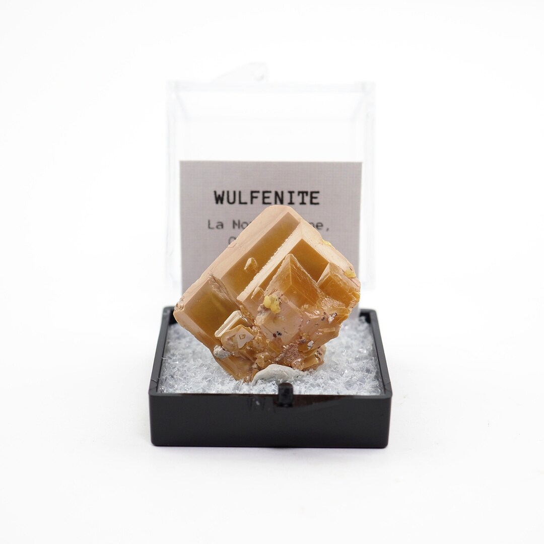 Wulfenite Crystal From La Morita Mine, Mexico Thumbnail Mineral Perky ...