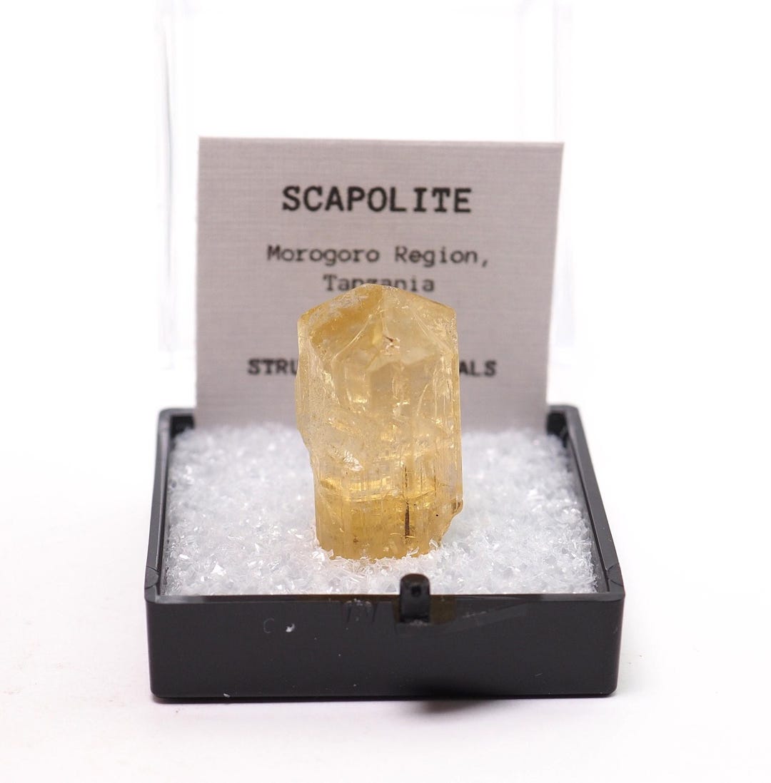 Scapolite Crystal Yellow Natural Gemstone From Madagascar Thumbnail ...
