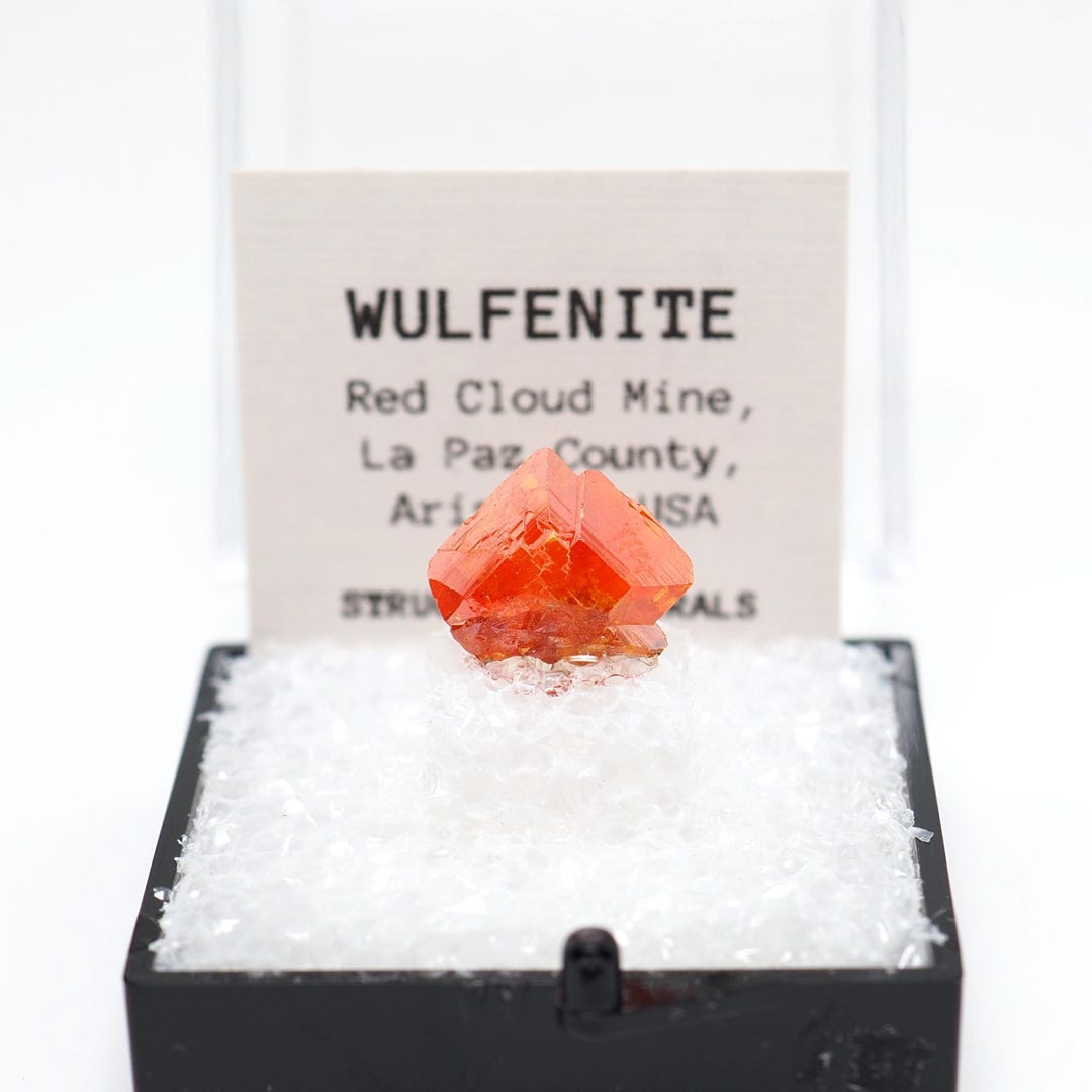 Wulfenite Red Cloud Mine Arizona Crystal Natural Thumbnail Specimen ...