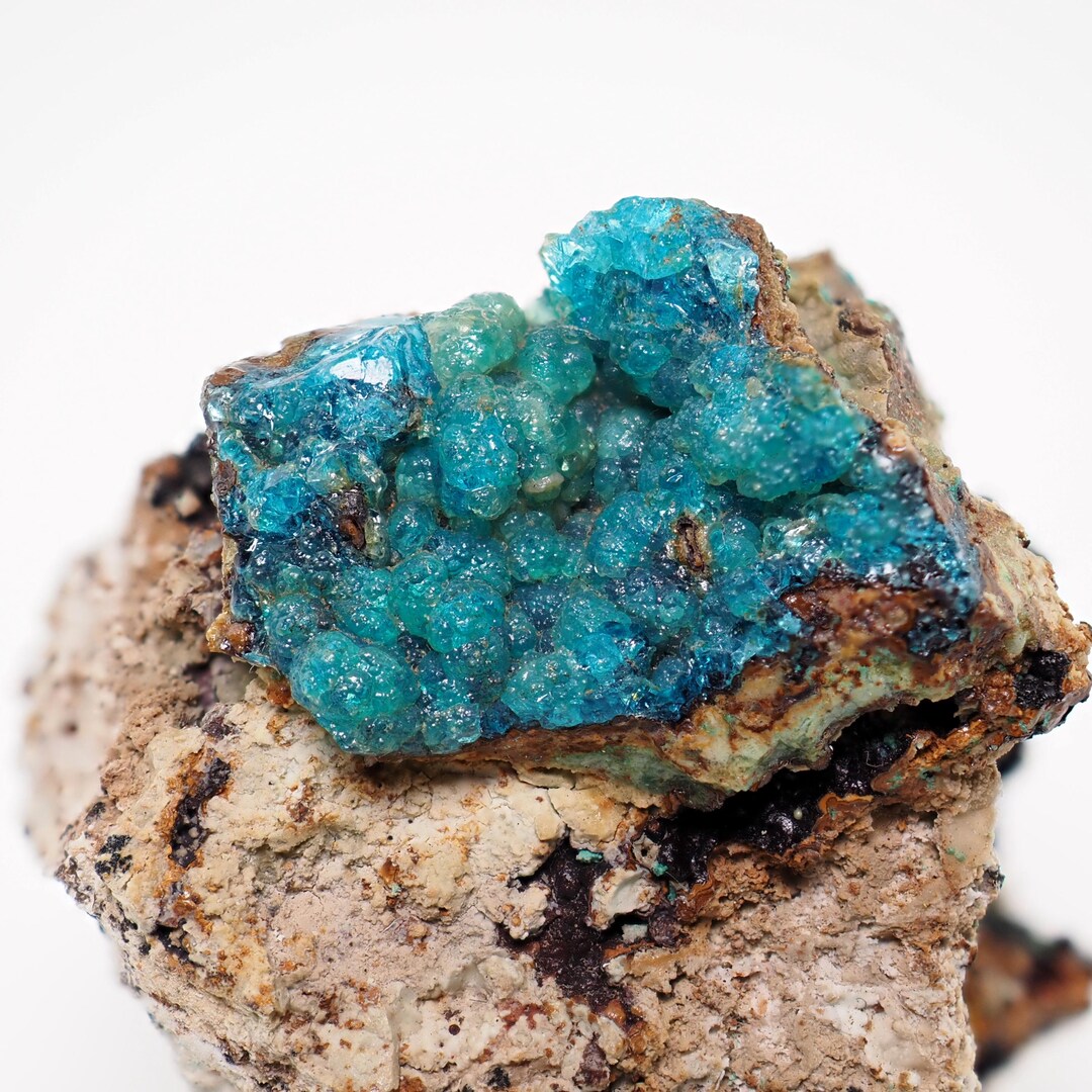 Allophane on Matrix Juanita Mine, New Mexico - Mineral Specimen Natural ...