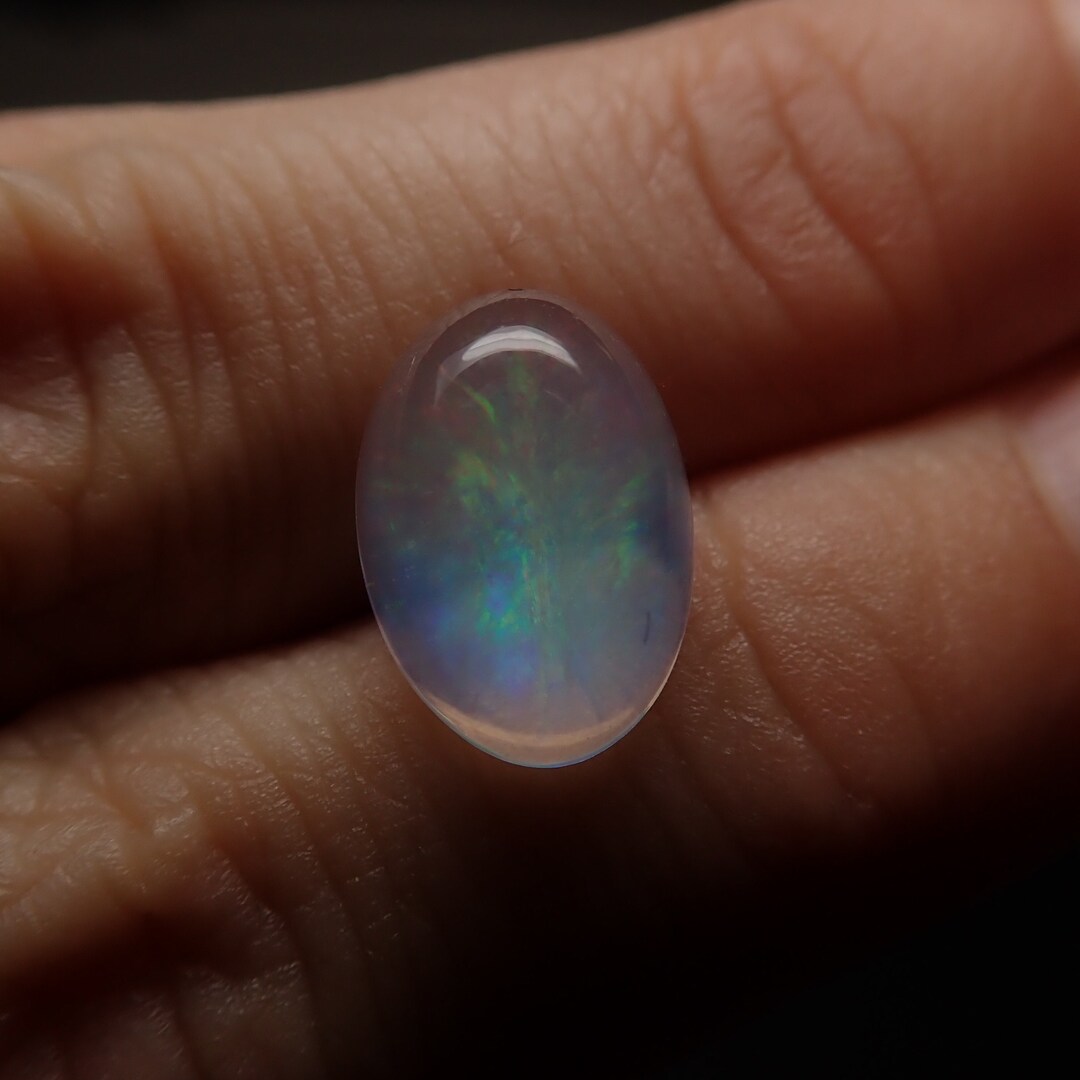 Opal Polished Contraluz Cabochon Stone From Mexico 3.3ct / 12.6mm X 8 ...