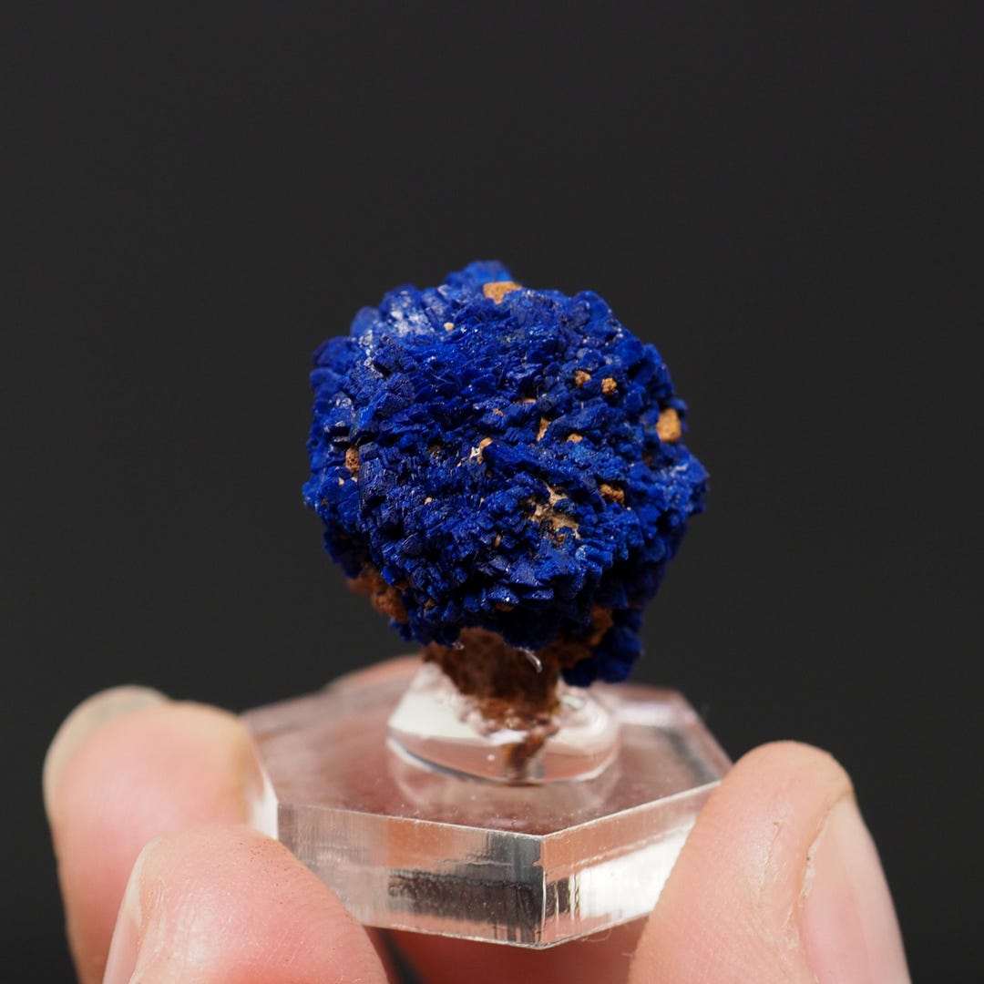 Azurite Blue Ball Crystal Specimen: Hanover Mine #2, New Mexico (22mm X ...