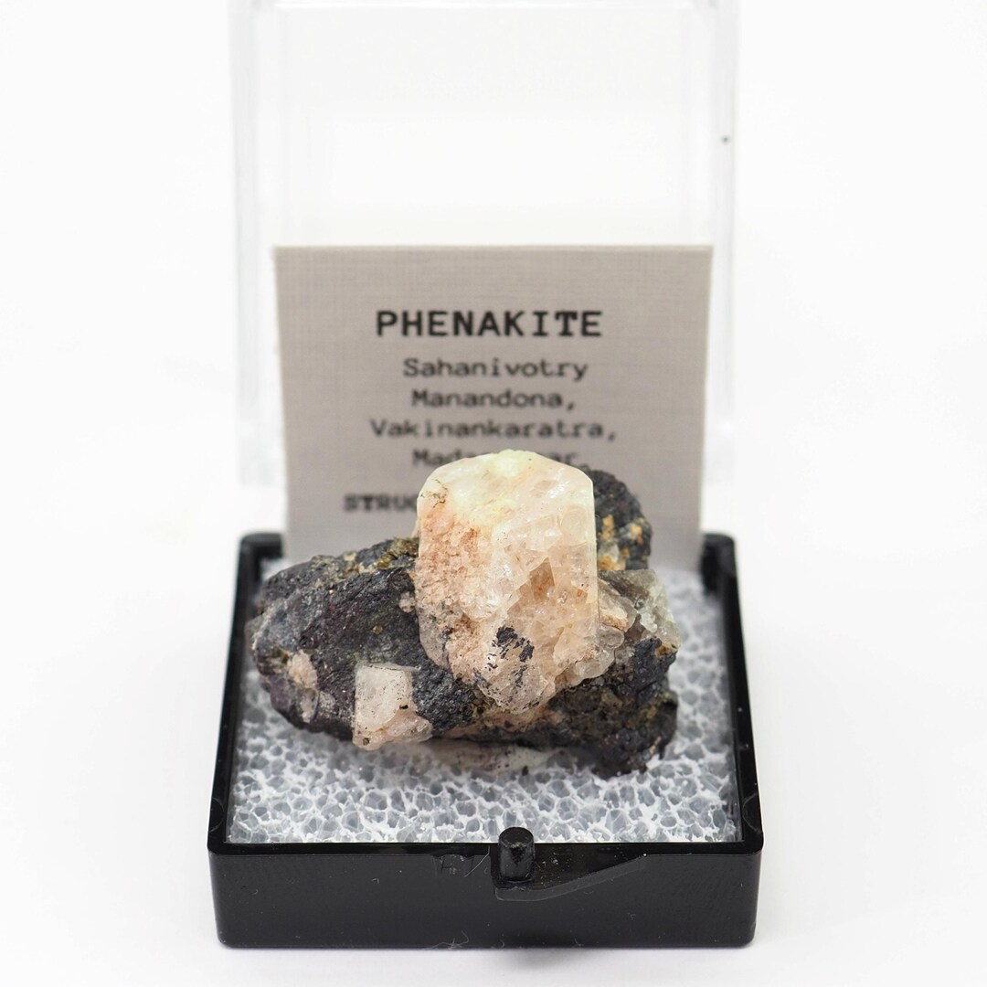 Phenakite Crystal on Matrix From Madagascar Natural Raw Stone Mineral ...