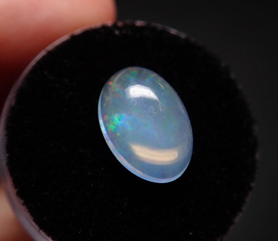 Opal Polished Contraluz Cabochon Stone From Mexico 3.3ct / 12.6mm X 8 ...
