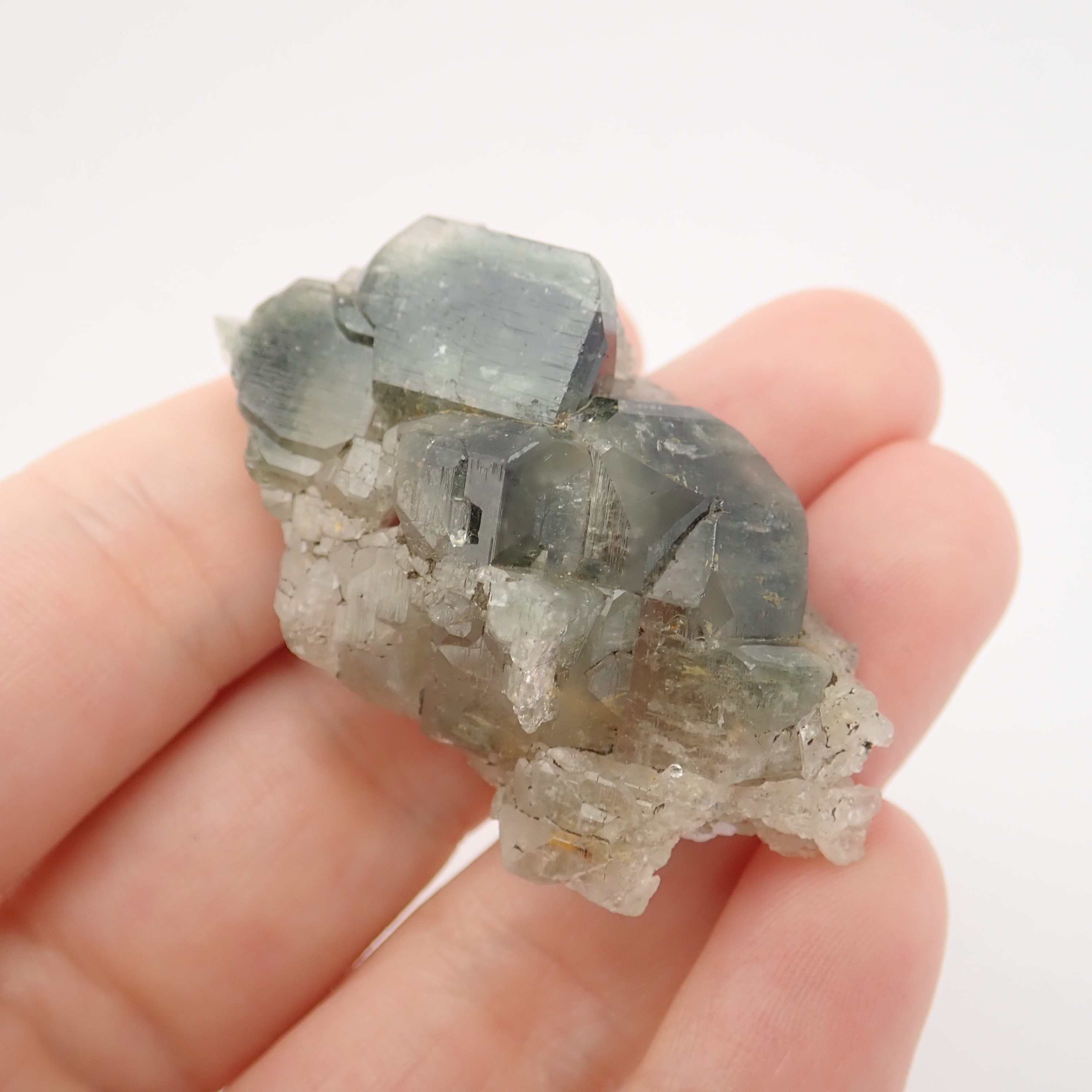 Green Apatite crystal from Sapo mine Brazil 26gm / 50mm x | Etsy