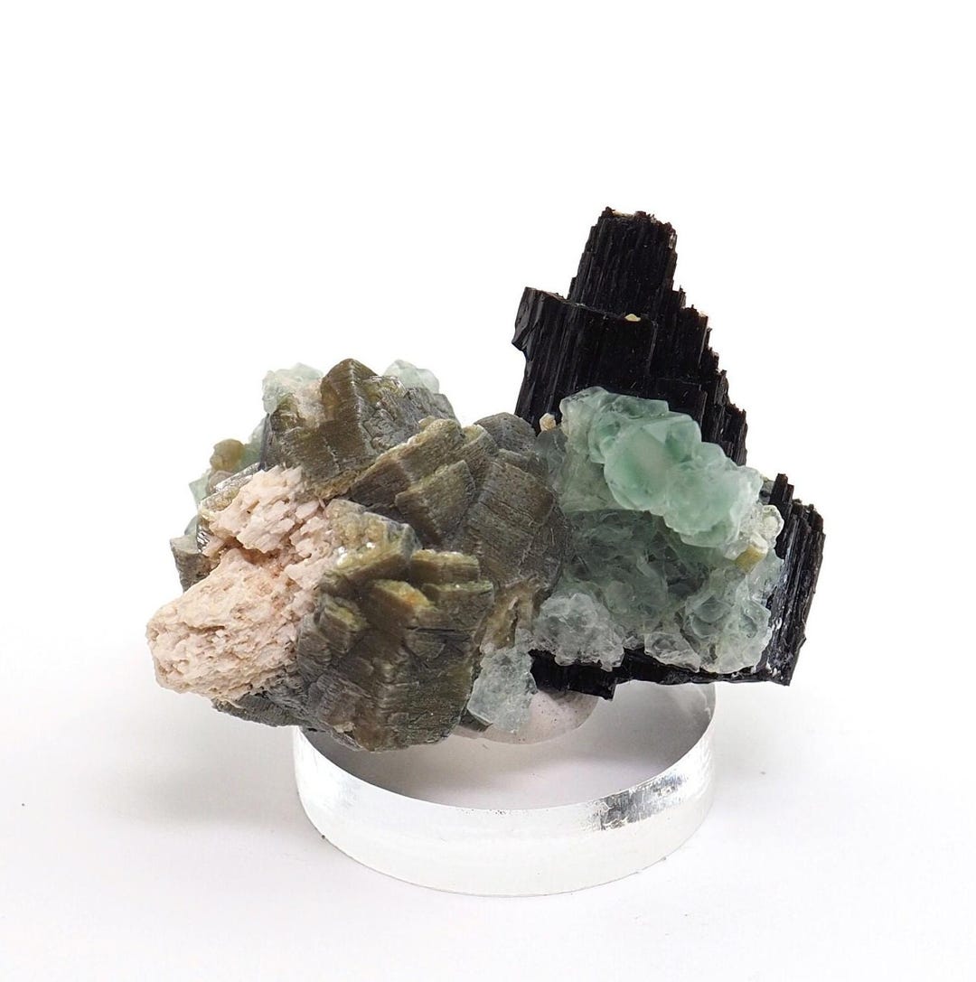 Fluorite Crystal Mineral Specimen With Muscovite and Schorl Erongo Mtns ...