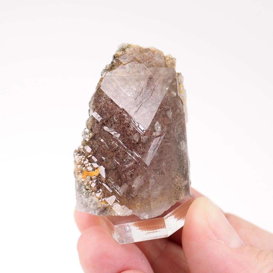 Quartz Crystal With Clay Inclusions Stone Natural Mineral Specimen From ...