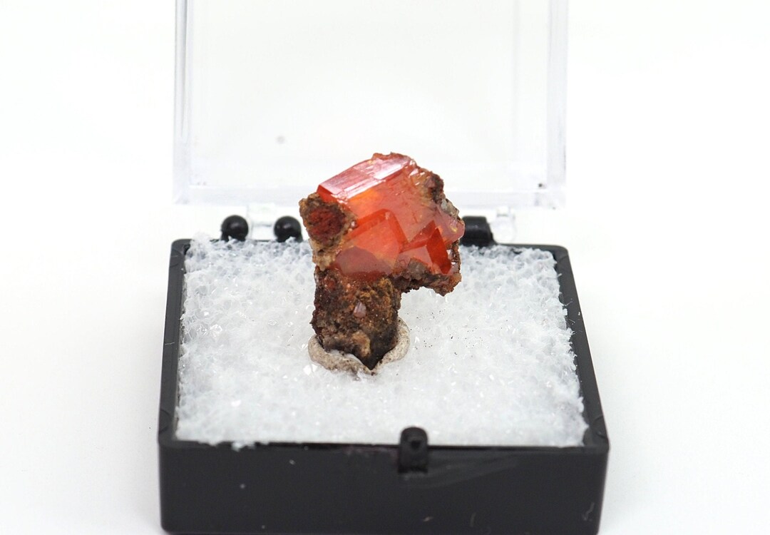 Wulfenite Crystal on Matrix From Red Cloud Mine, Arizona, USA Perky Box ...