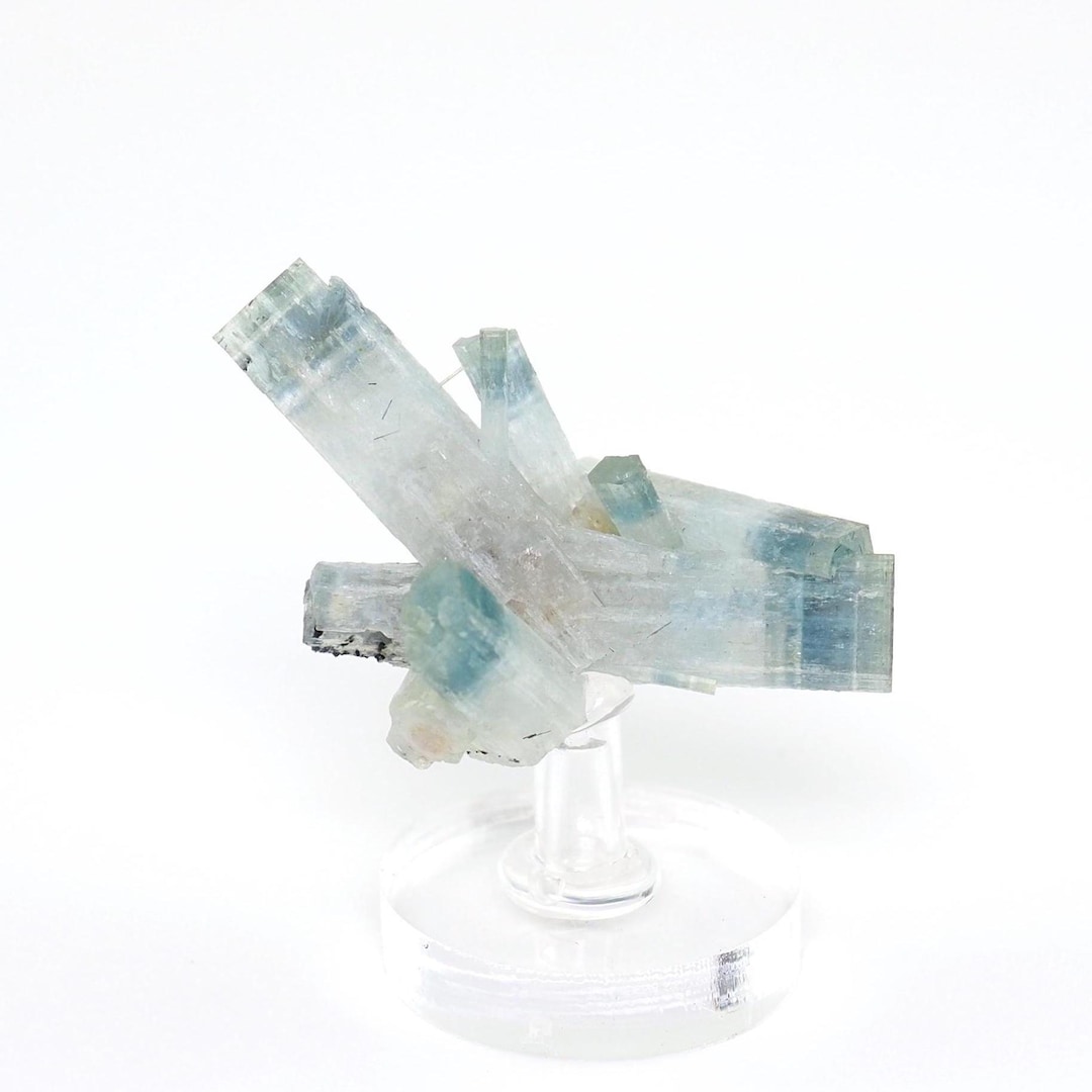 Beryl Bicolor Aquamarine Crystal Cluster Mineral Specimen From Erongo ...