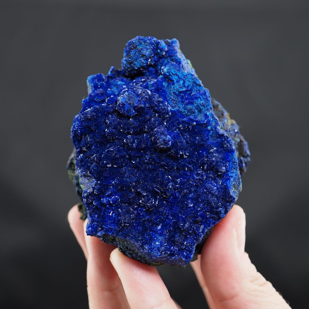 Azurite Crystal From Chizhou, Anhui, China Point Natural Crystals Home ...