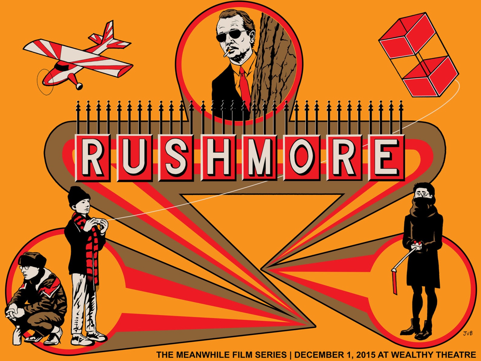 RUSHMORE Screen Printed Poster - Etsy