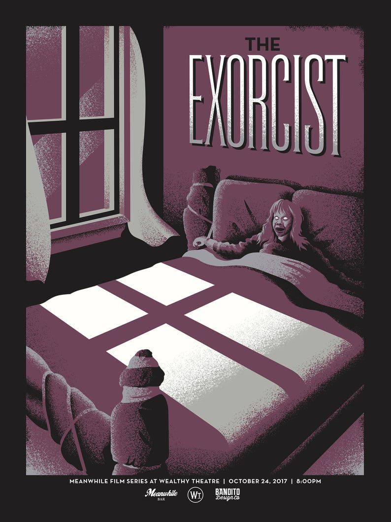 THE EXORCIST Screen Printed Poster - Etsy
