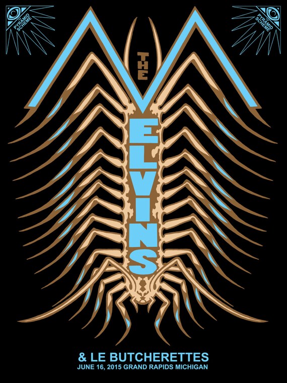 MELVINS Le Butcherettes Screen Printed Poster - Etsy