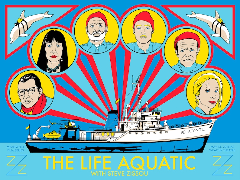 THE LIFE AQUATIC Screen Printed Poster - Etsy