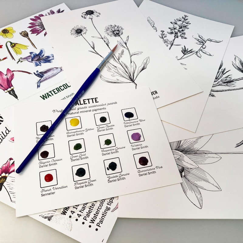 Watercolor by Number - Etsy