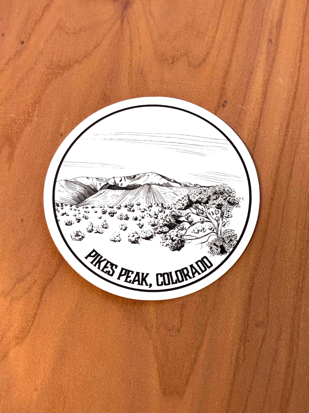Pikes Peak Sticker, Colorado Vinyl Sticker, Fourteener Sticker - Etsy