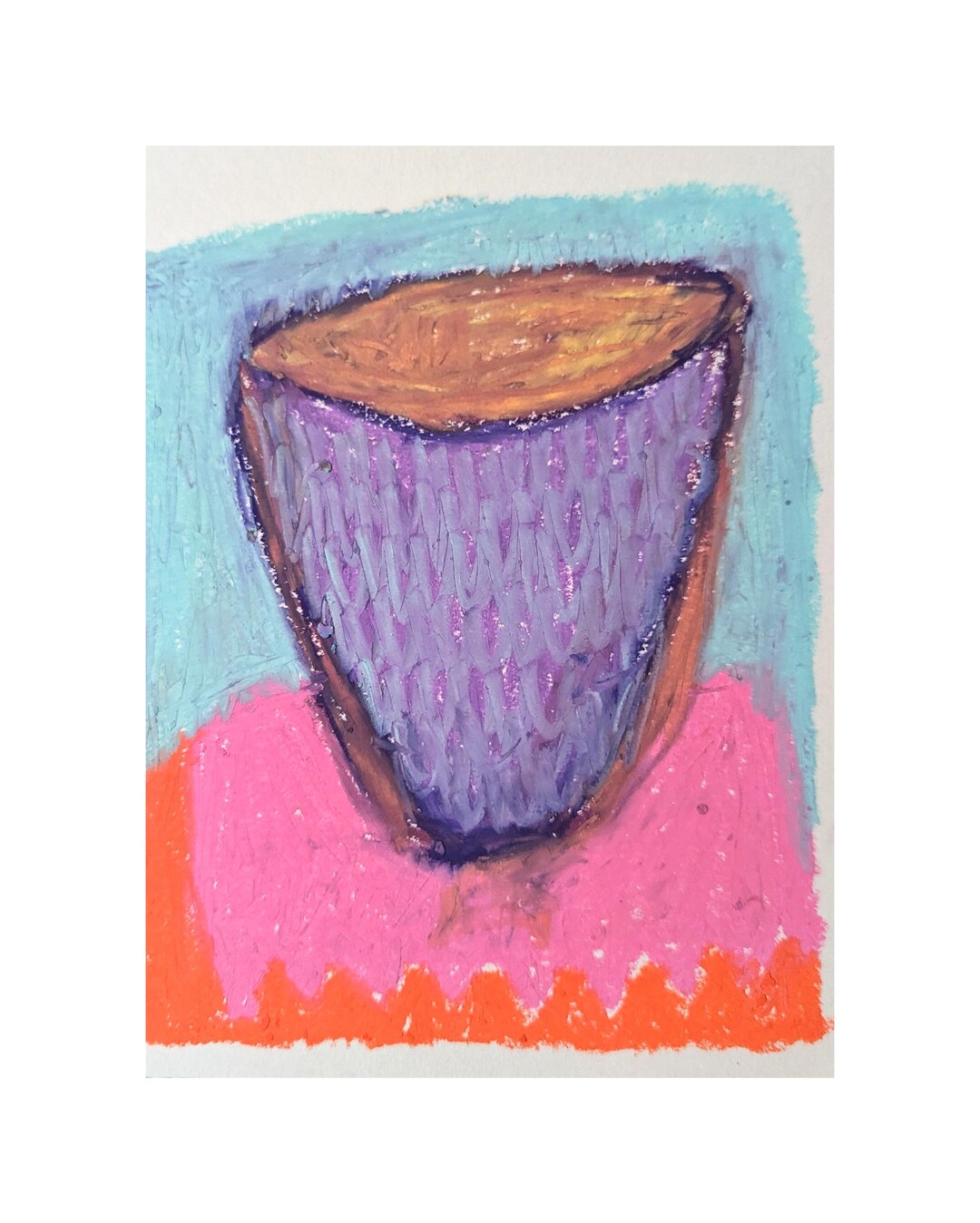 Emotional Containers, Drawing on Paper With Oil Pastels - Etsy