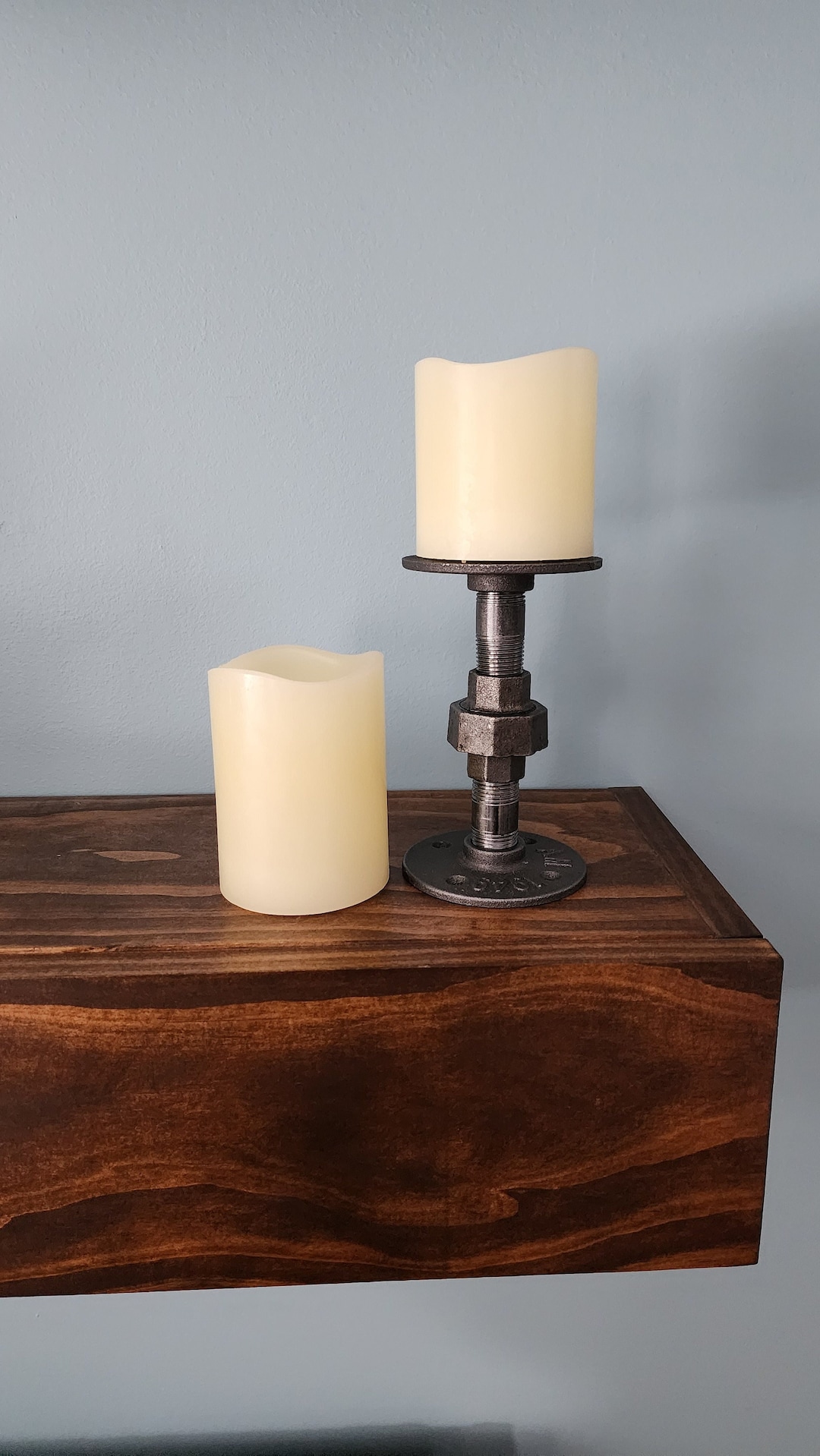 Industrial Pipe Candle Holders | Steampunk Industrial Modern | Rustic ...