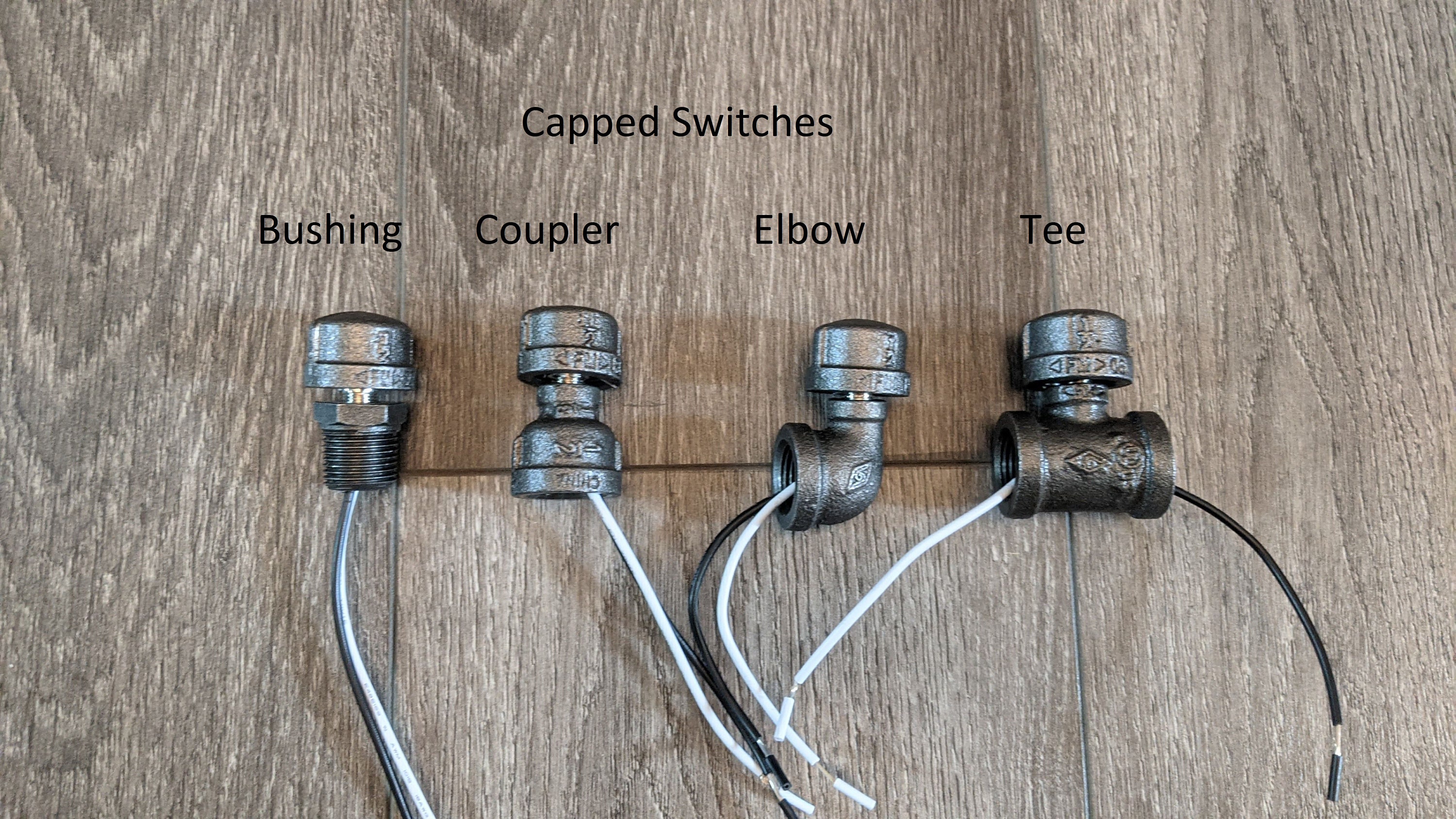 Industrial Vintage Style Pipe Lamp Rotary Switch 1/2" 3/4" 120-240 Volt ...