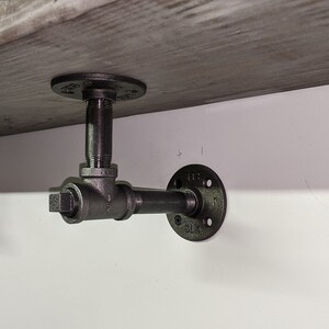 L Brackets DIY Shelving Pipes | Industrial Pipe Brackets | Steampunk ...