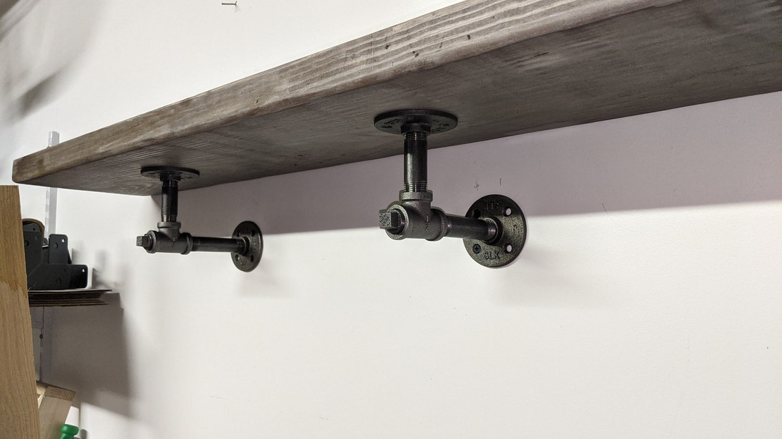 L Brackets DIY Shelving Pipes Industrial Pipe Brackets - Etsy