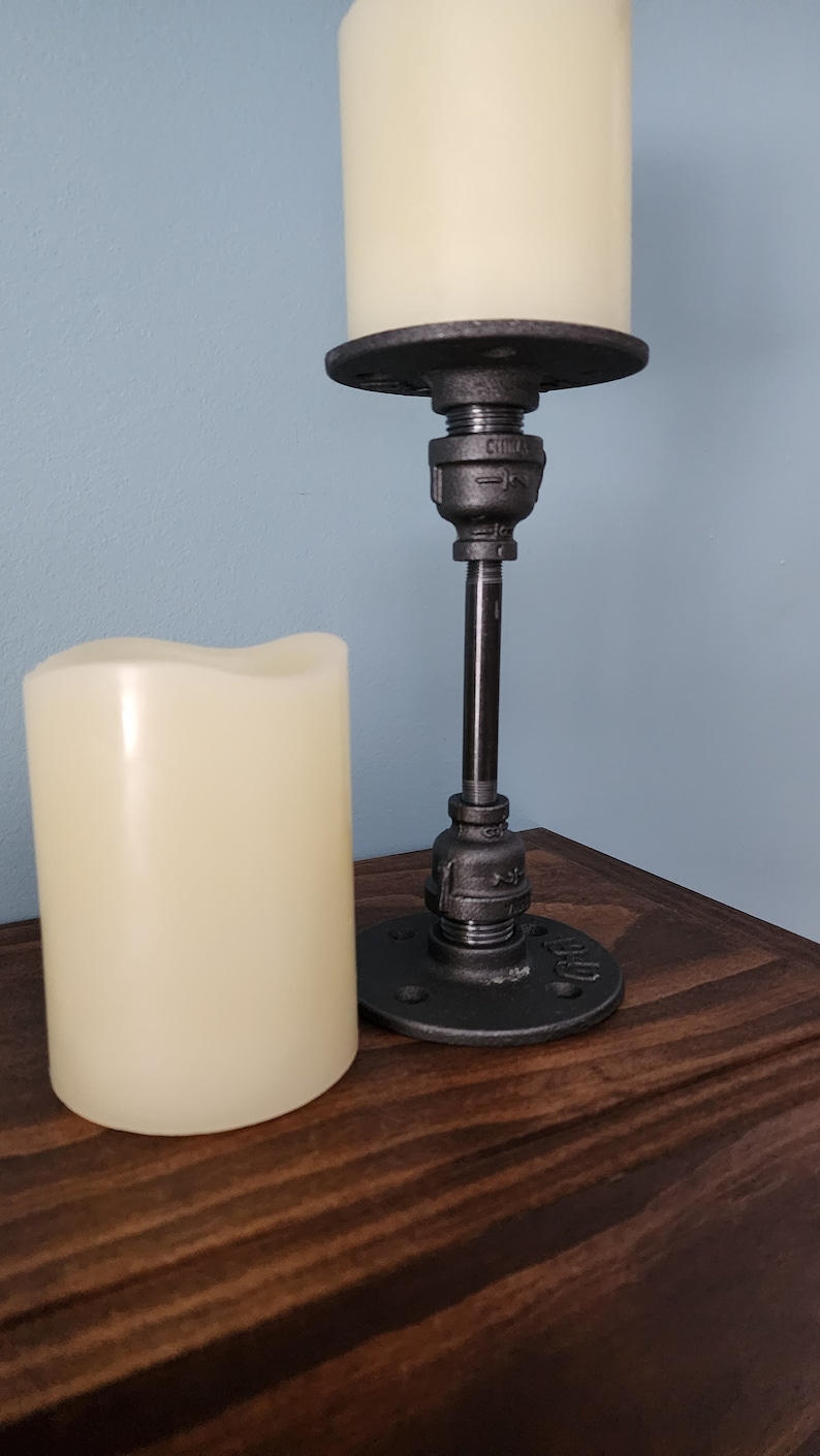 Industrial Pipe Candle Holders Steampunk Industrial Modern - Etsy