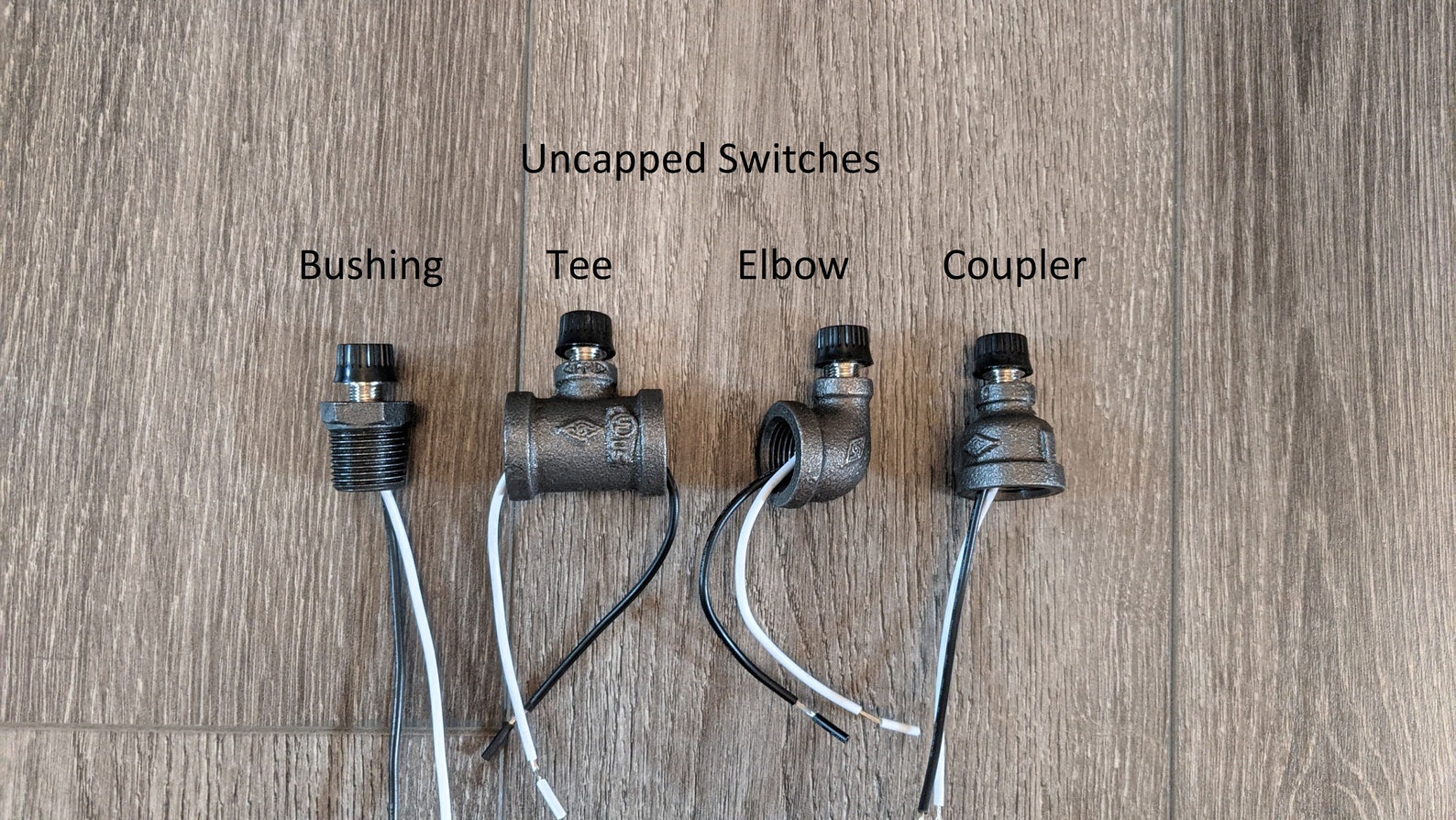 Industrial Vintage Style Pipe Lamp Rotary Switch 1/2" 3/4" 120-240 Volt ...