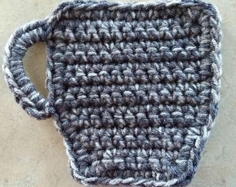 Happy Coffee Mug Coaster Crochet Pattern - Etsy