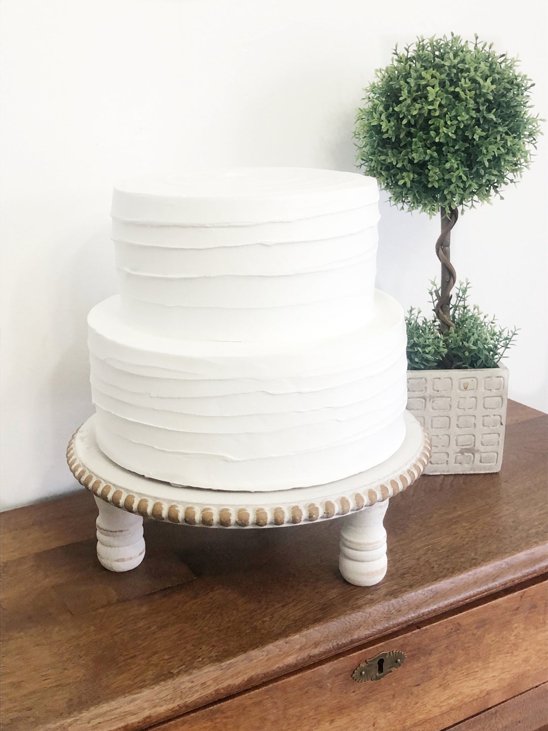 2 Tier Fake Wedding Cake: Faux Display Cake, Photo Prop - Etsy