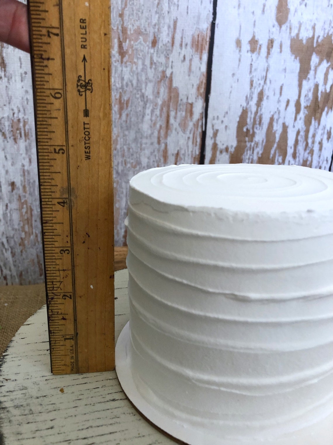 Fake 5 Inch Cake With Ridged Icing Fake Food Faux Food Prop - Etsy