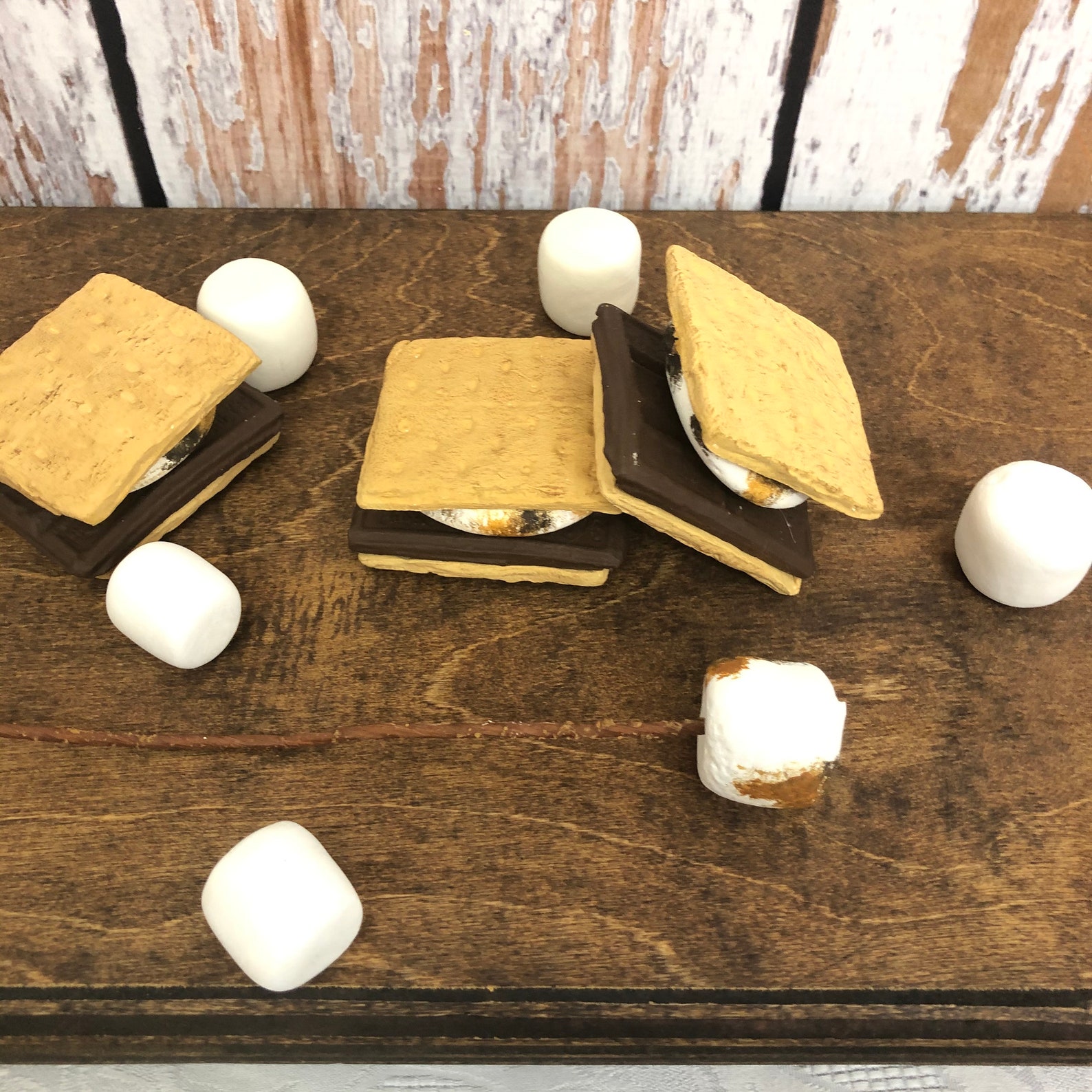 Fake Smores Fake Food Tiered Tray Decor Smores Decor Photo - Etsy