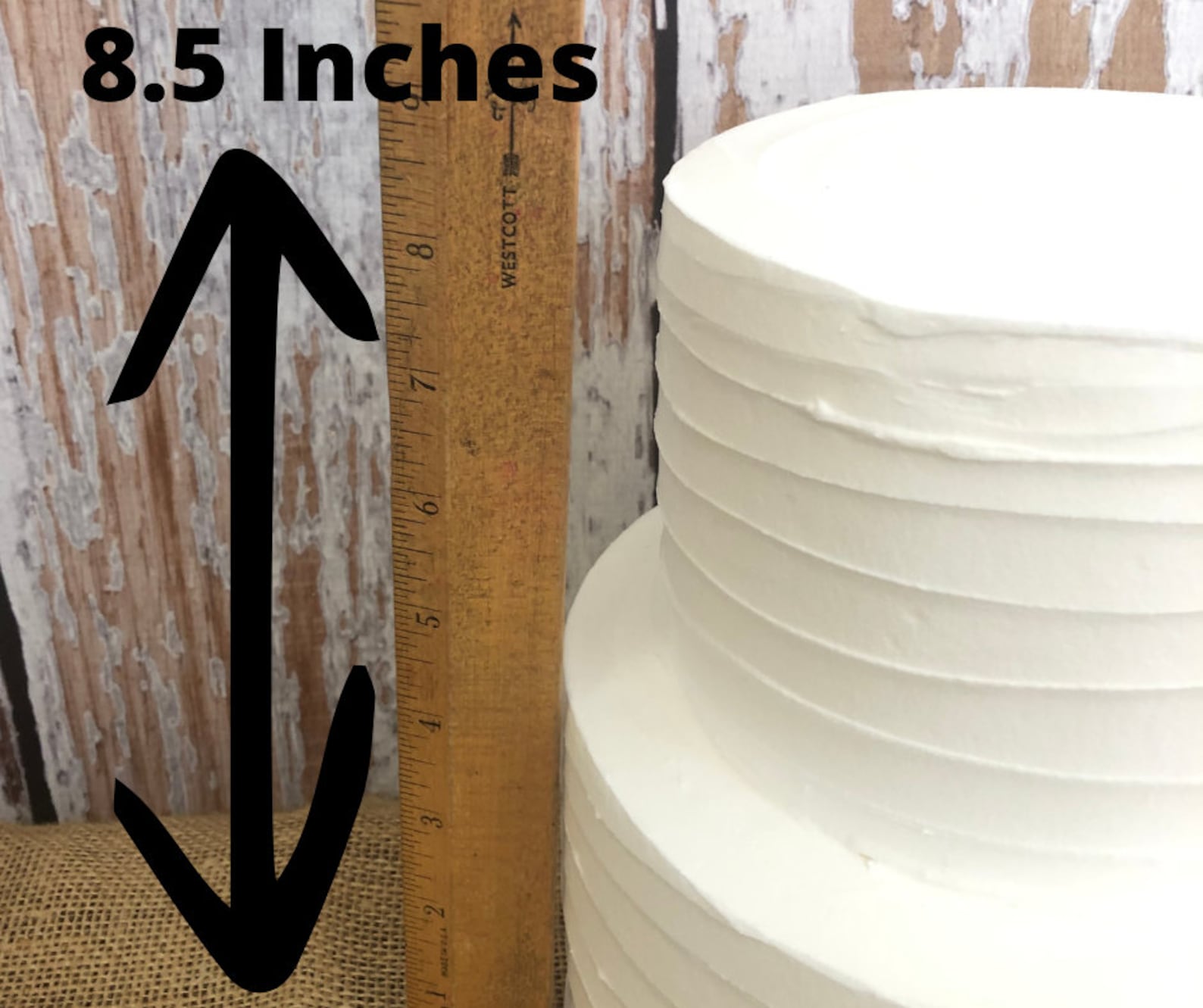 Fake Wedding Cake Faux Tiered Cake Display Photo Prop Fake - Etsy