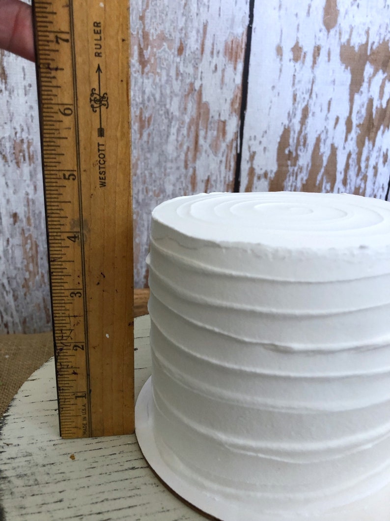 Fake White Cake, 5 Inch Cake Display, Photography Food Prop, Artificial ...