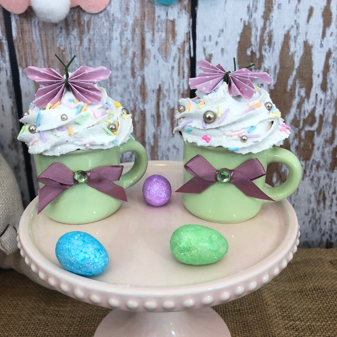 Fake Mini Mug, Spring Tiered Tray Decor, Photo Prop - Etsy